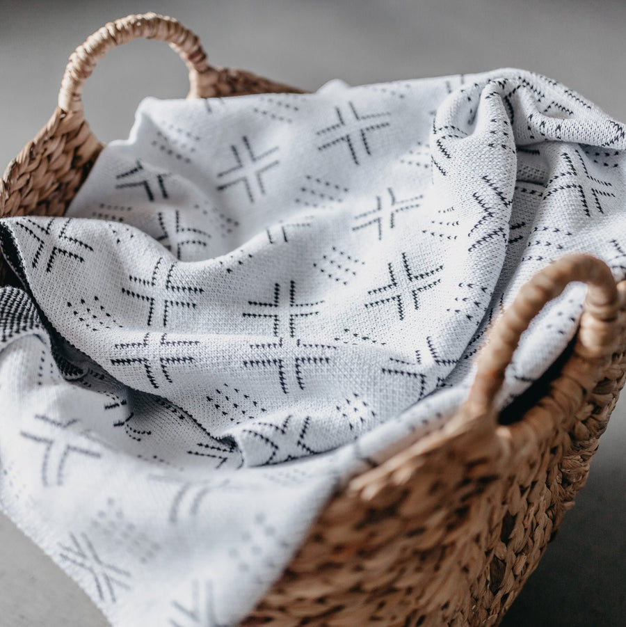 Seek & Swoon Baby Birifini Throw Blanket | Inspired by Mudcloth
