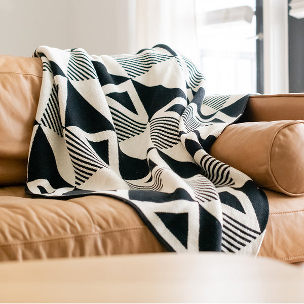 Envie Recycled Cotton Throw Blanket | Seek & Swoon | Eco-Friendly ...